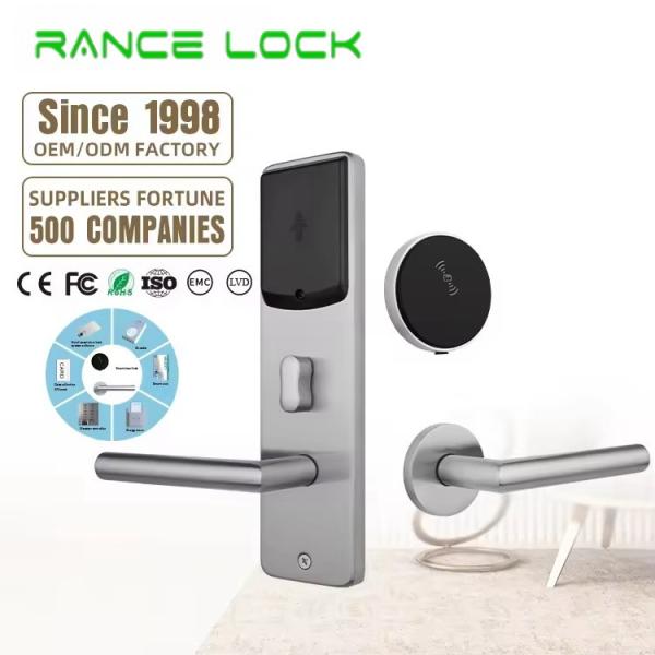 Quality Silver Hotel Door Lock 38mm - 60mm RFID Card Hotel Lock  Supports Various Unlocking Methods for sale