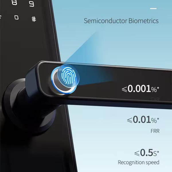 Quality Intelligent Tuya Wifi Smart Locks Black Smart Home Door Lock 35mm - 55mm for sale
