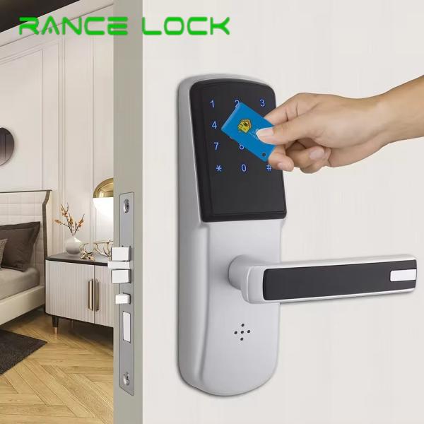Quality Tuya Fingerprint Password Lock Single Latch Key Card Locks For Hotels for sale