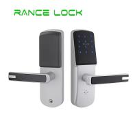 Quality Tuya Wifi Controlled Door Lock Zinc alloy Keyless Fingerprint Door Lock Silver for sale