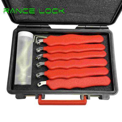 China Caixa de segurança Ferramentas de fechadura 5 Pcs Kit de escolha de fechadura de chave Vermelho para treinamento de serralheiro for sale