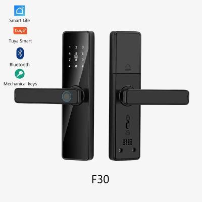 China Hotel Door Lock with Management System Tuya Door Biometric Fingerprint Smart Lock for sale