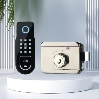 China Sliding Glass Door Lock App Card Key Security Digital Smart Glass Door Lock for sale