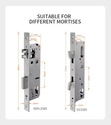 China Broken Bridge Smart Lock Sliding Door Side Sliding Door Fingerprint Lock for sale