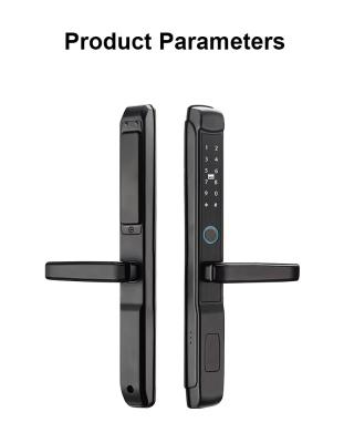 China Fingerprint Broken Bridge Aluminum Waterproof Smart Fingerprint Door Lock for Sliding Door and Swing Door for sale
