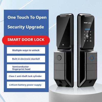 China Tuya Smart Fingerprint & Face Recognition Lock Electronic Door Lock for sale