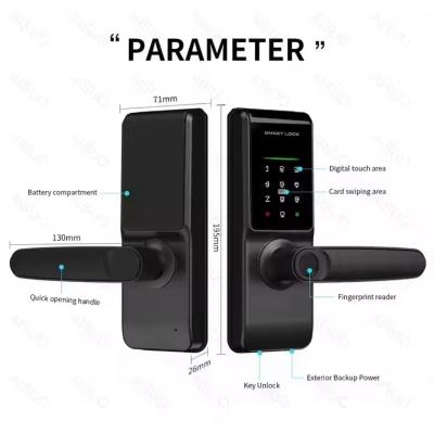 Китай Tuya Smart Door Lock W1 - отпечаток пальца Пароль Карта Ключ к разблокировке продается