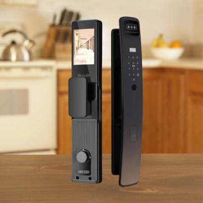 中国 ツヤ スマート ドア 錠 カメラ 指紋 セキュリティ 自動 スマート 錠 販売のため