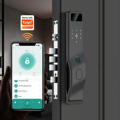 China Tuya Smart Door Lock D7 with Fingerprint & App Control for 40-90MM Doors for sale