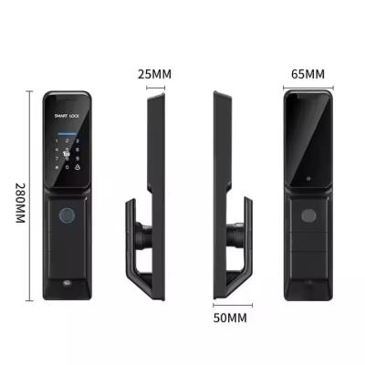 China Tuya Smart Door Lock T5 - Fingerprint & Password, 40-90MM Door Thickness for sale
