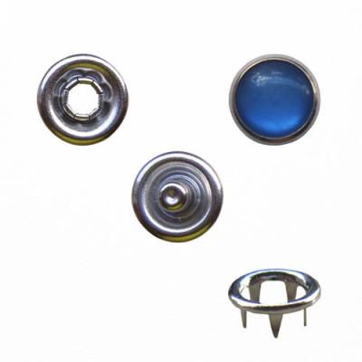China 9.5mm Pearl Prong Fastener with Sapphire Cap for sale