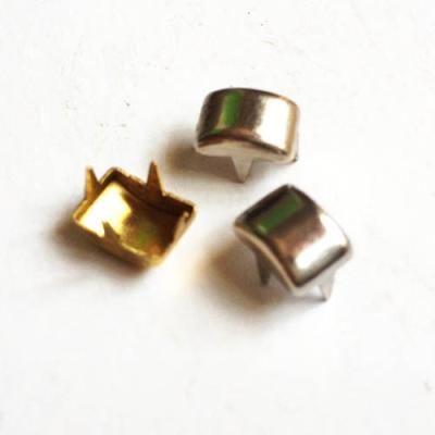 China Decorative Nailheads for Leather Project 4 Prongs; Long Leg Pronged Nail Heads; Metal Leather Nailhead for sale