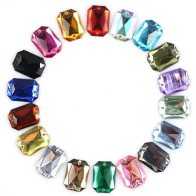 China 10x14mm Octagon Sew on Acryl Diamante; Sew-on Stones for Bridal Dress; Sew-On Jewels for Garments for sale
