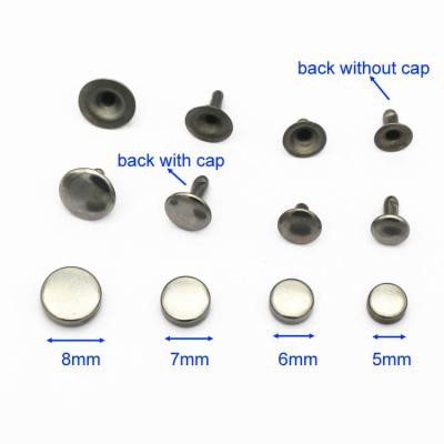 China 7mm Flatheaded Rapid Rivet; Metal Flat-Round Head Rivet; Leather Buttons Flat Rapid Rivet for sale