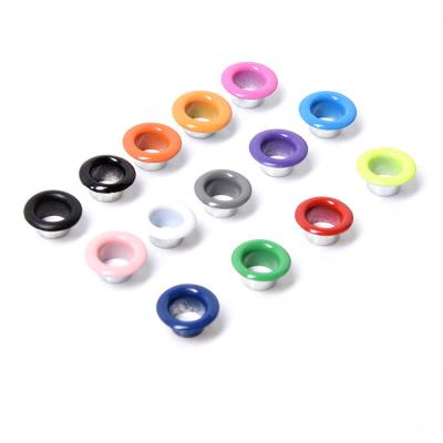 China Brass Colourful Grommets for Leathercrafts; Nickle-Free Hole Round Eyelets with Washer; Colorized Brass Grommets for sale