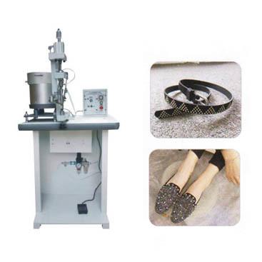 China Automatic Pronged Nail Heads Setting Machine; Round & Square Pearl Attaching Machine Combination for sale