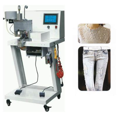 China Automatic Pronged Snap Buttons Setting Machine; Four Claws Round Pearl Attaching Machine;  Dome Studs Attaching Machine for sale
