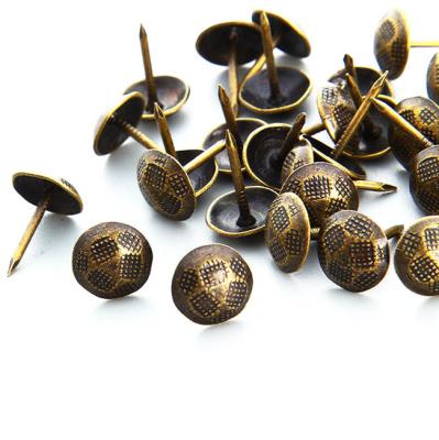 China Bronze Hammered Nails Decorations 11.5x17mm;Oxford Hammered Finish Upholstery Nails;Leather Tacks Oxford Head for sale