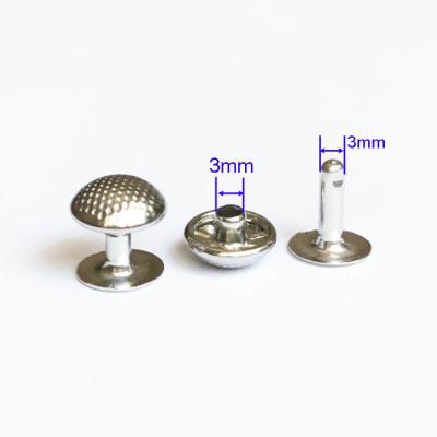 China Dot Pattern Stud Rivets for Leathercrafts; Half Ball Dots Rivets 11mm; Silver Dots Nailhead Rivets for sale