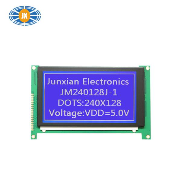 Quality Industrial 240x128 Graphic LCD Module Blue Monochrome LCD Panel With STN FTTN for sale