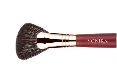 China Vonira Beauty Large Angled Fan Brush Bronzer Fan Brush Makeup Cheek Blush Brush Sheering Cosmetic Brush Tool for sale