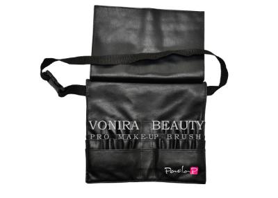 Cina Borsa cosmetica professionale della spazzola di trucco dell'unità di elaborazione con il nero della cinghia della cinghia dell'artista in vendita