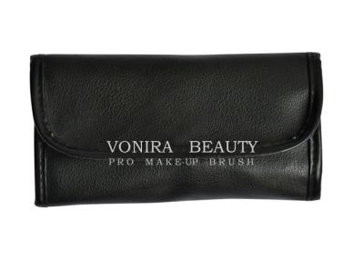 Cina Strumento nero del sacchetto del rotolo del supporto della borsa della cassa della spazzola di trucco del cuoio del Faux di viaggio in vendita