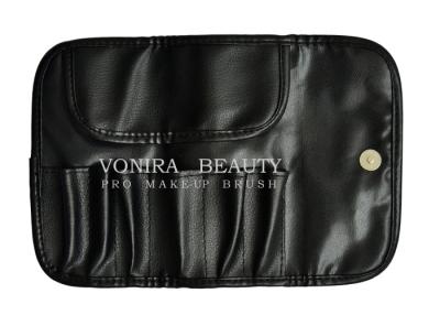 Cina Strumento nero del sacchetto del rotolo del supporto della borsa della cassa della spazzola di trucco del cuoio del Faux di viaggio in vendita