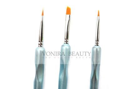 China 5pcs Flat Top Painting Professional Nail Art Brushes 3D Design Pattern Drawing Pen for sale