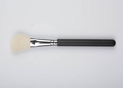 China Ultra Soft Goat Hair Sheer Cheek Makeup Brush With Black Wood Handle for sale