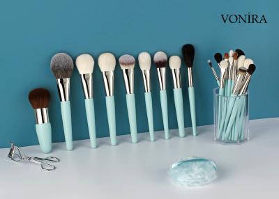 China Vonira Squirrel Goat Sable Synthetic Hair Makeup Brushes With Birch Wood Handle for sale