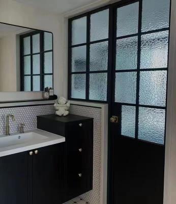 Cina Rivestimento in polvere di alluminio Porte francesi Nero Spessore di vetro 5 mm-12 mm in vendita