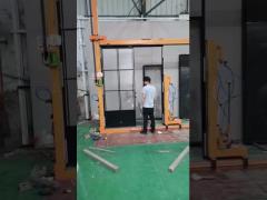 1.4mm-2.0mm Zwart metaal frame Franse deuren, Aluminium gehard glas deur