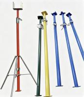 China Galvanized Steel Shoring Prop , Telescopic Adjustable Post Jack Support for sale
