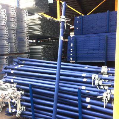 China High Load Capacity Adjustable Scaffolding Steel Prop with Threaded Shaft Adjustment and Hot-Dip Galvanized Construction Shoring Support for sale