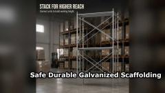 Heavy Duty Galvanized Ladder Frame Scaffolding System