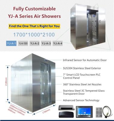 Cina Docce d'aria automatiche a porta a induzione per apparecchiature per stanze pulite in impianti di produzione in vendita