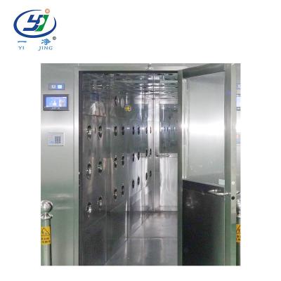 Cina Doccia a aria in acciaio inossidabile industriale Sala pulita 30 mm diametro dell'ugello per quattro persone in vendita