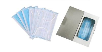 China 50 Pack Disposable Face Masks 3 Layer for sale
