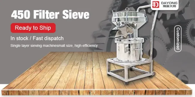 High-Speed Thick Liquid Sieve Vibrator Vibrating Filter Sieve for Ceramic Slurry Liquid/ Solid Separation