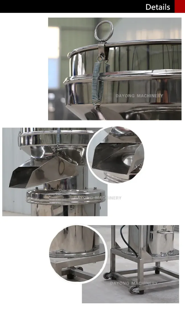 High-Speed Thick Liquid Sieve Vibrator Vibrating Filter Sieve for Ceramic Slurry Liquid/ Solid Separation