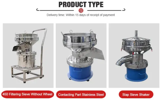 High-Speed Thick Liquid Sieve Vibrator Vibrating Filter Sieve for Ceramic Slurry Liquid/ Solid Separation