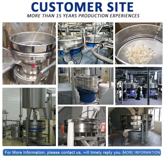 High-Speed Thick Liquid Sieve Vibrator Vibrating Filter Sieve for Ceramic Slurry Liquid/ Solid Separation