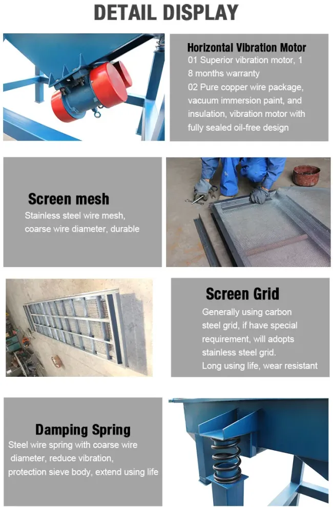 Factory Price Easy to Loading Container Linear Vibrating Screen Machine