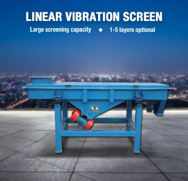 Stone Linear Type Vibrating Screen High Quality Big Capacity for Sand Sieve for Quarry Site Use