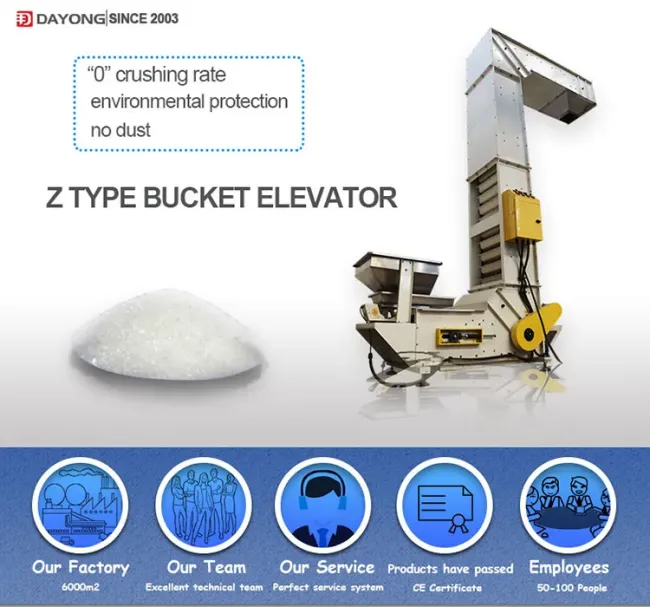 OEM Customized C Z Type Modular Bucket Elevator Food Grade Conveyor PP Bucket Hopper Granules Potato Chips Multimouth Output