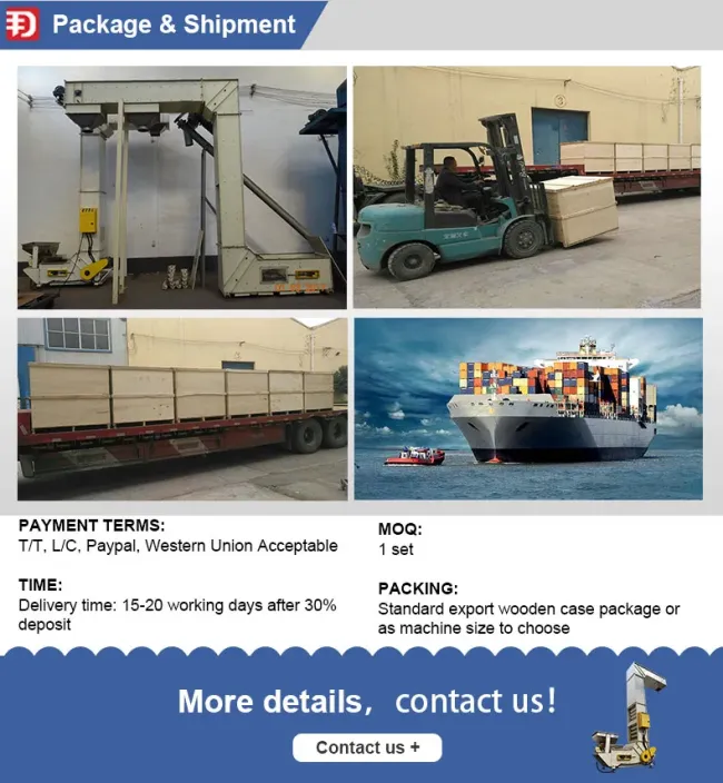 OEM Customized C Z Type Modular Bucket Elevator Food Grade Conveyor PP Bucket Hopper Granules Potato Chips Multimouth Output