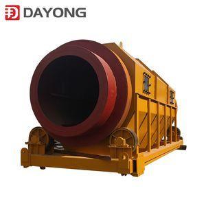 China Compost Trommel Screen 40m3/H-80m3/H Trommel Drum Screen With Belt Conveyor for sale