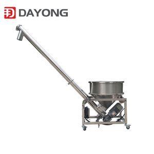 China Food Grade Shaftless Vertical Screw Conveyor Helical Low Profile With Gearbox for sale