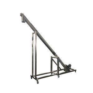 China 300mm SS Screw Conveyor Customized Incline Conveyor With Hopper for sale